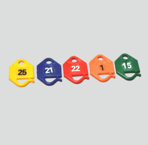 Set of 20 number block key tags - Tagster Ltd